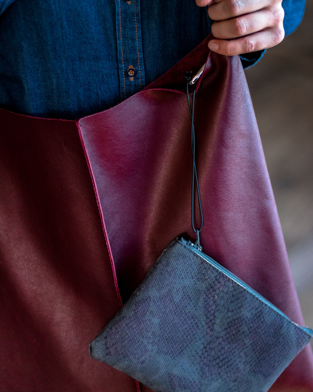 Umbrella-shaped handbag. Made from leather, unique and handy - MAKOSHA ...